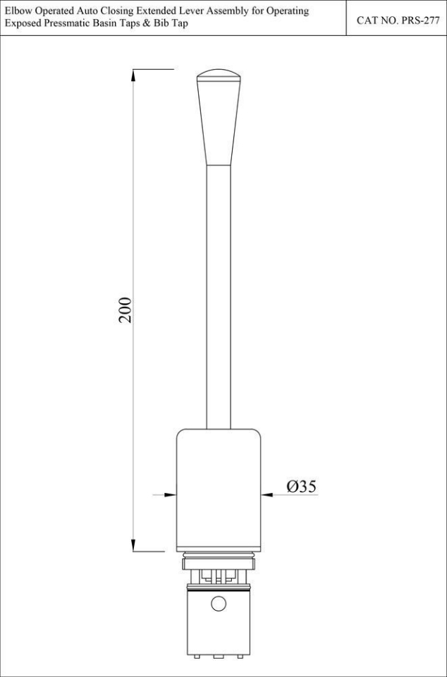 Elbow Operated Assembly for Pressmatic Taps in Kuwait | Jaquar
